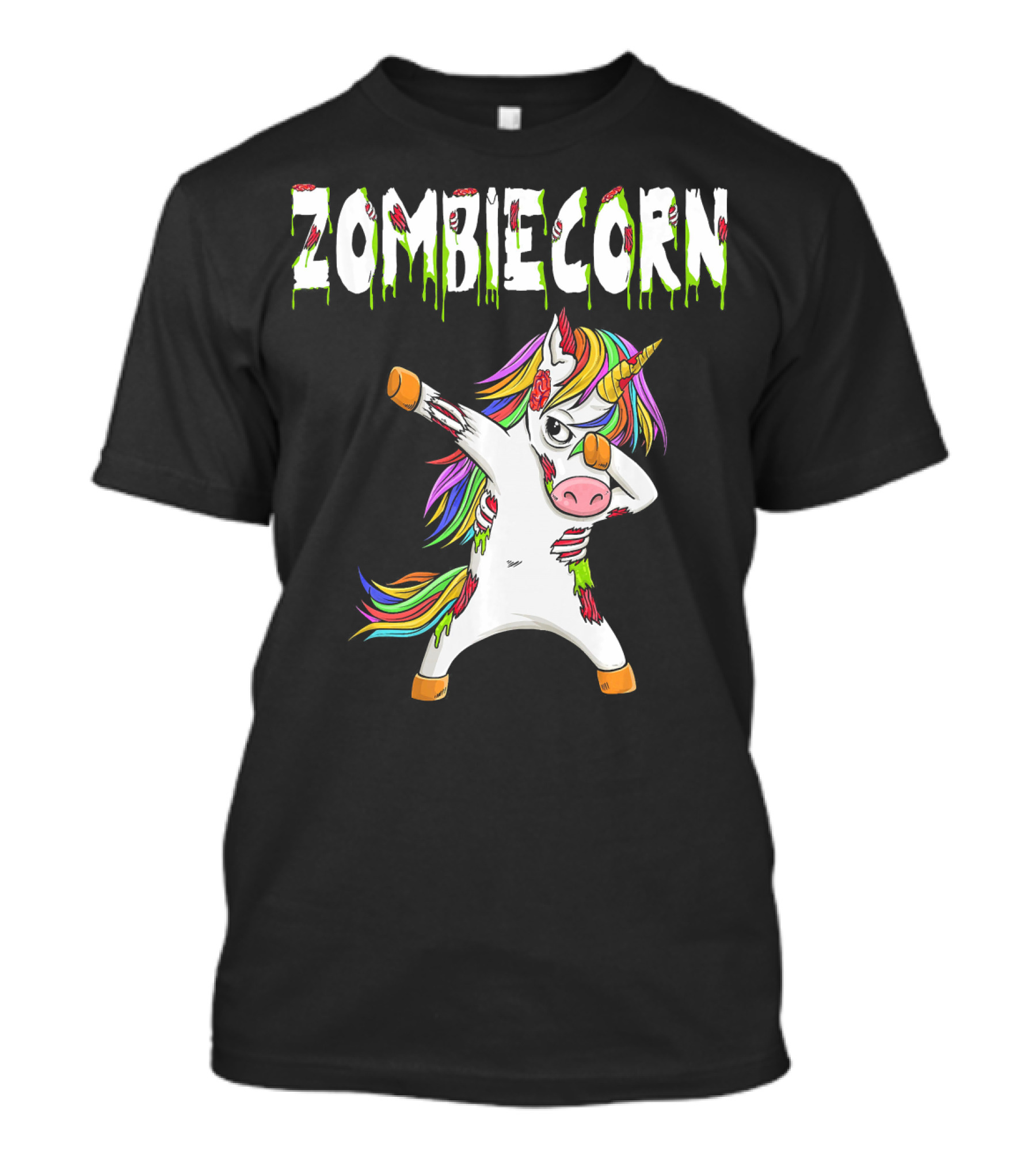 Zombiecorn Dabbing Zombie Unicorn T-Shirt