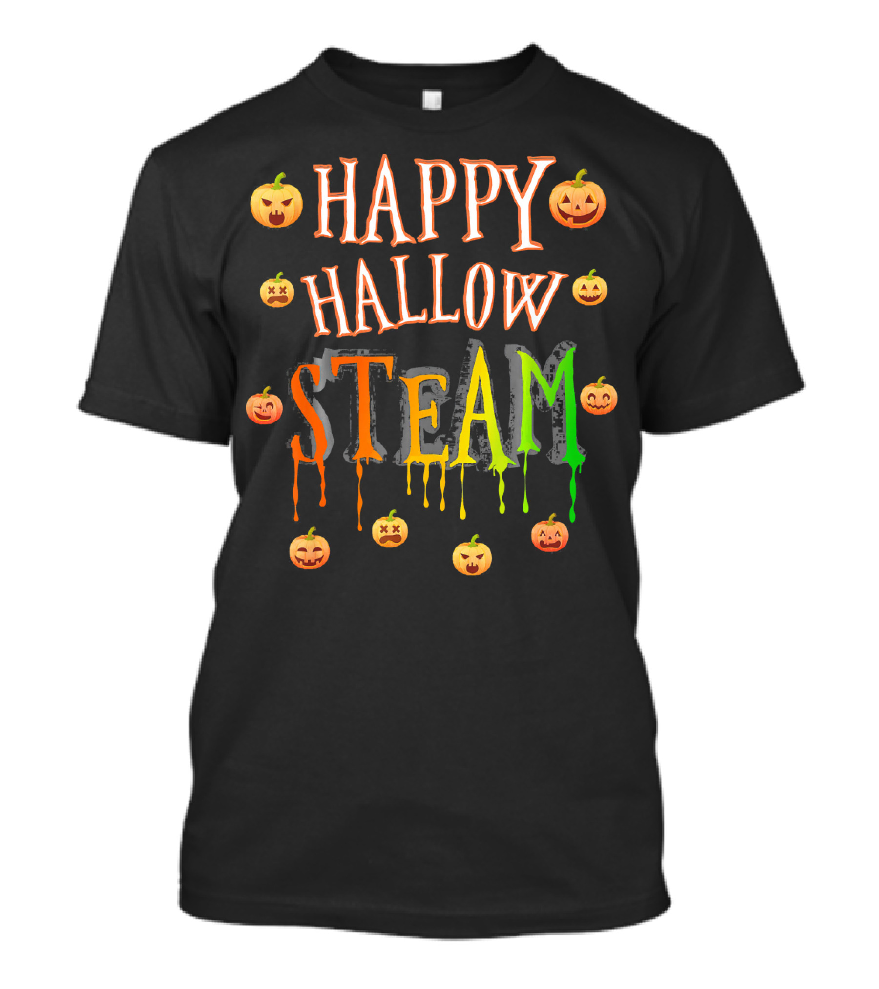 Happy Hallow STEAM Pumpkin Faces T-Shirt