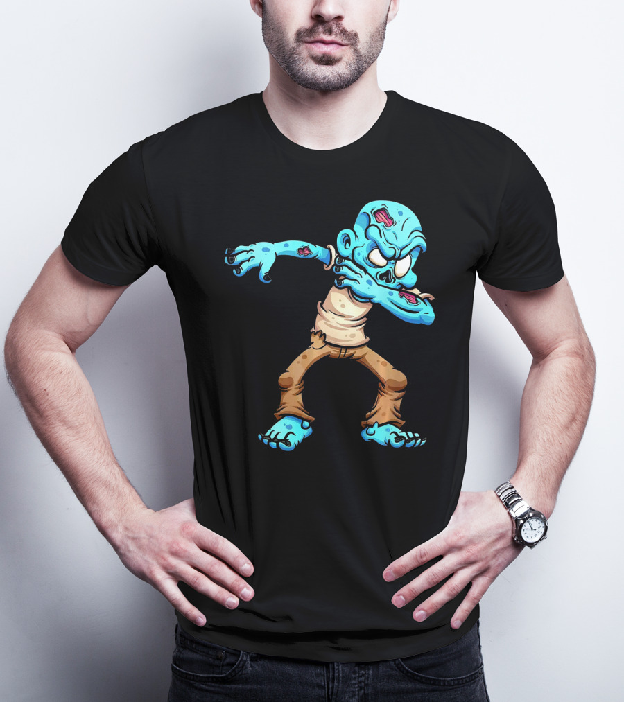 Dabbing Zombie Halloween Dab Creature T-Shirt