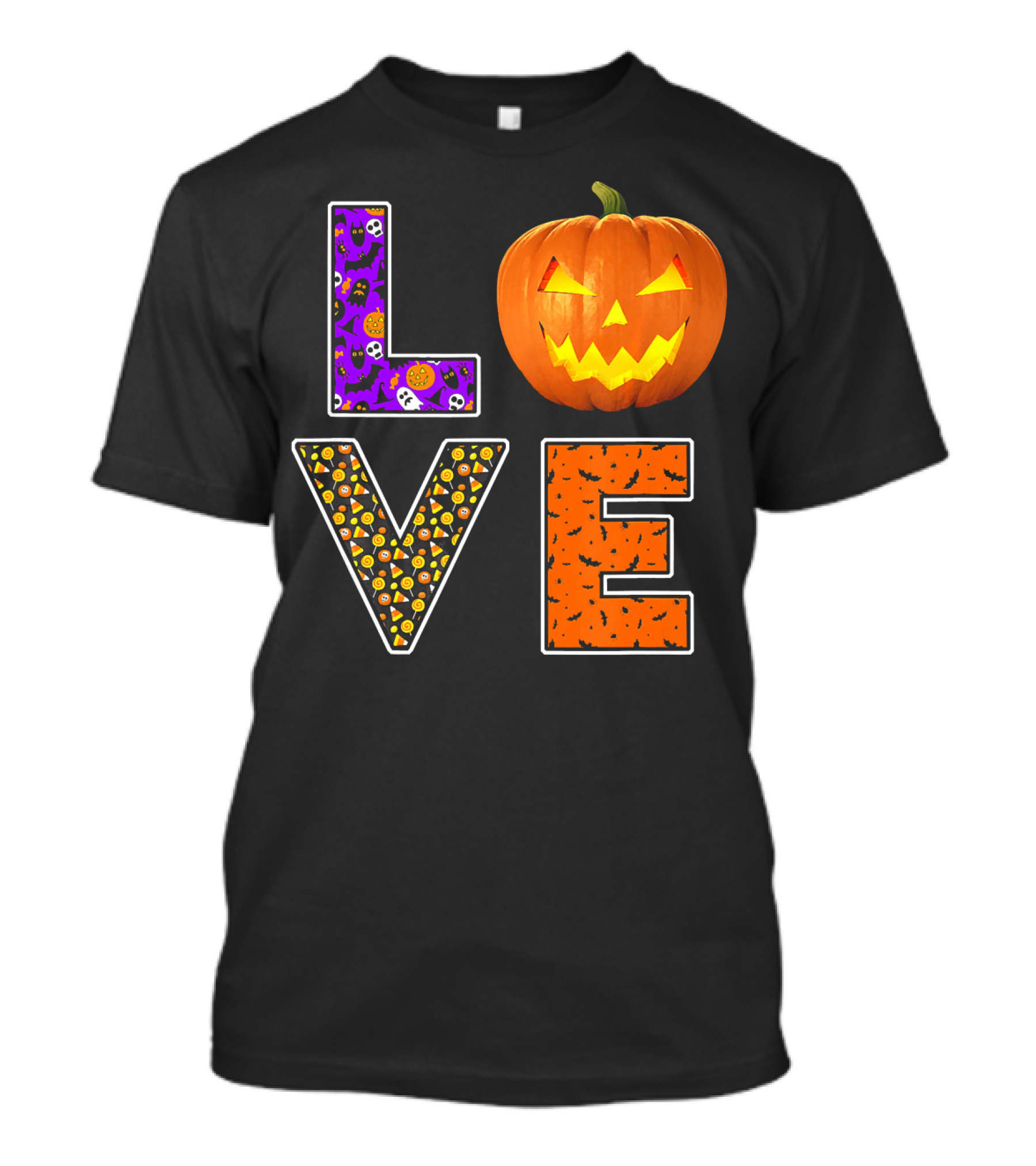 Halloween Trick Treat Love Pumpkin Pat T-Shirt