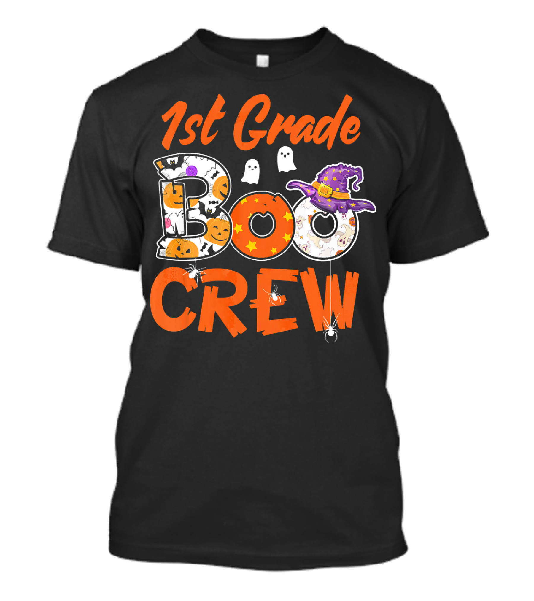 1st Grade Boo Crew Halloween Teacher Kids T-Shirt