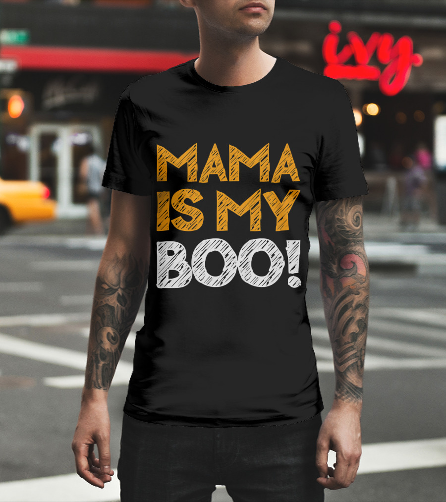 Mama Is My Boo Kids T-Shirt