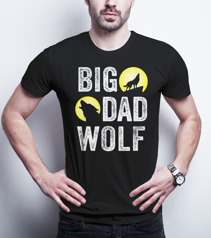 Big Dad Wolf Howling T-Shirt