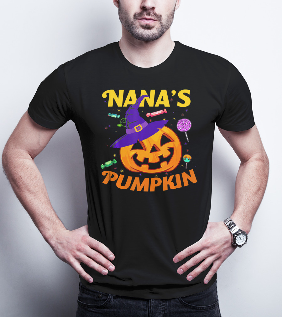 Nana's Pumpkin Halloween Candy For Toddlers T-Shirt
