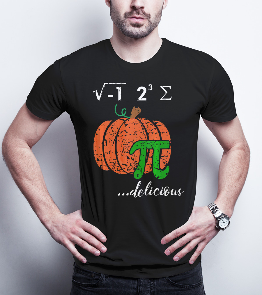 I Ate Some Pumpkin Pi Pie Math Teacher Delicious π 23 Sigma Cube Root Holiday Teacher T-Shirt