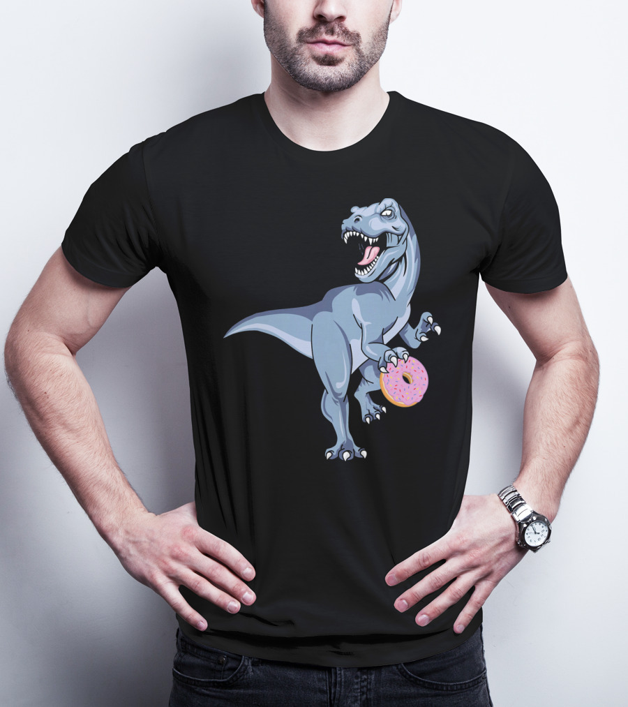 Dinosaur Donut Dino Doughnut Sprinkles T-Rex T-Shirt