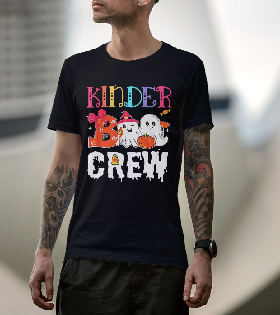 Kinder Boo Crew Halloween Ghosts Candy Pumpkin T-Shirt