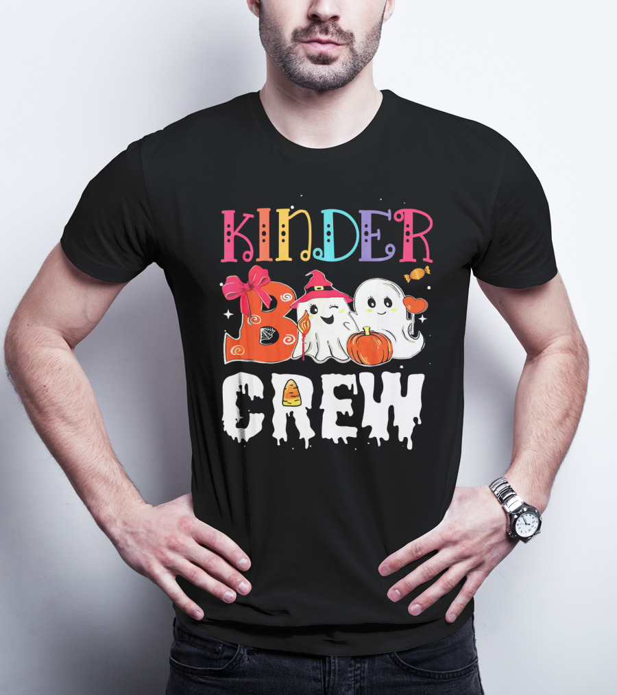 Kinder Boo Crew Halloween Ghosts Candy Pumpkin T-Shirt