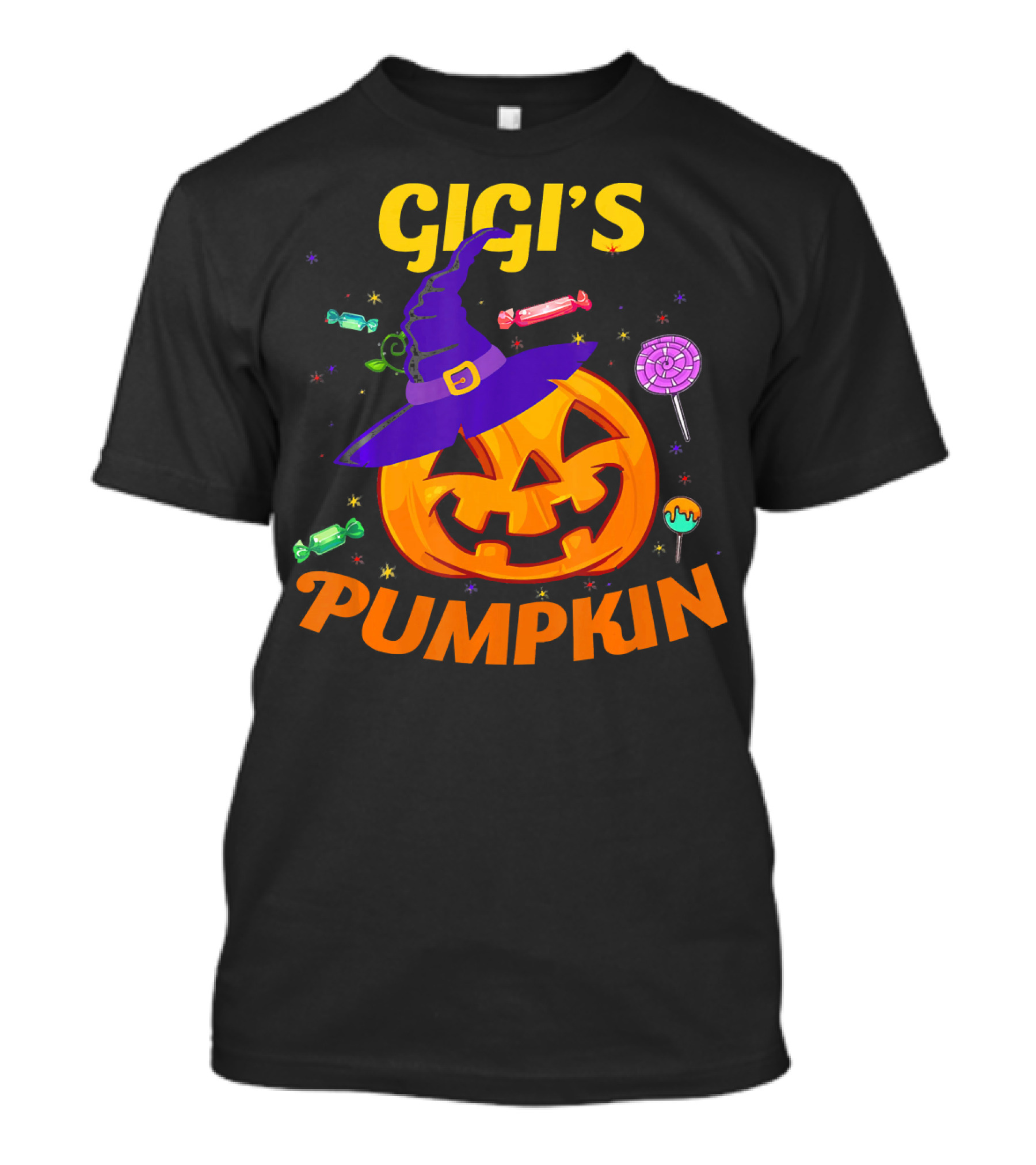 Gigi's Pumpkin Halloween Candy Witch Hat Toddler T-Shirt
