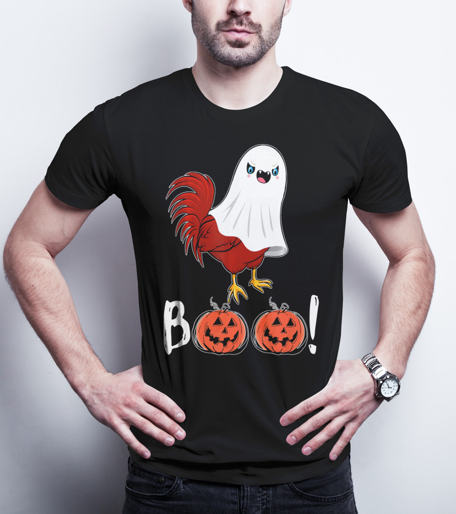 BOO Chicken Ghost Jack-O'-Lanterns T-Shirt