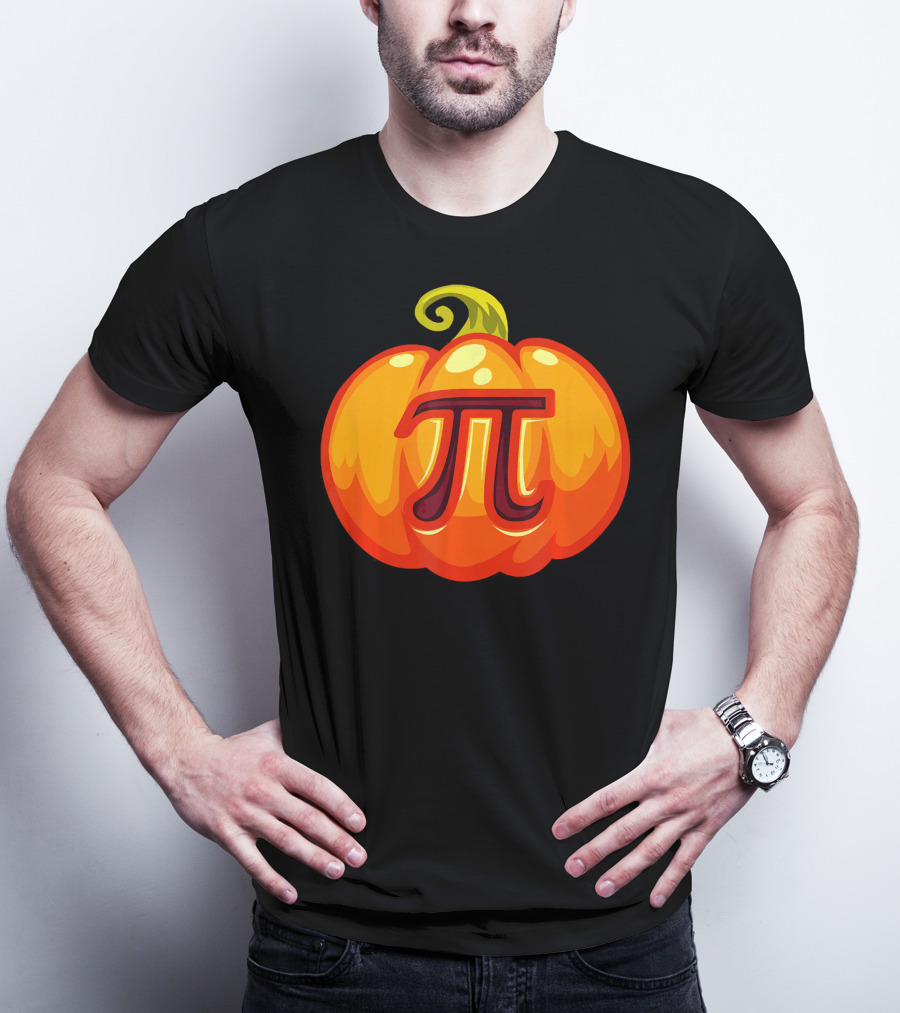 Math Teacher Pi Symbol Pumpkin Halloween Costume T-Shirt