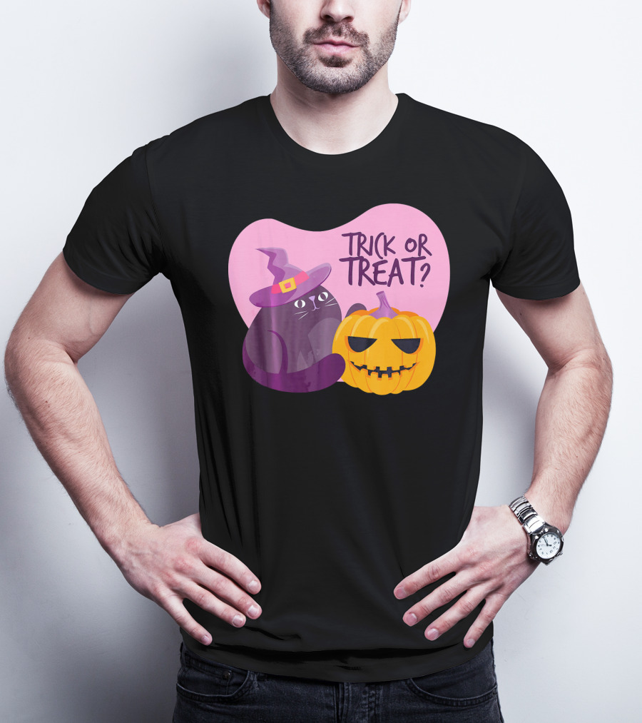 Trick Or Treat Happy Halloween Day Kids Halloween Pump T-Shirt