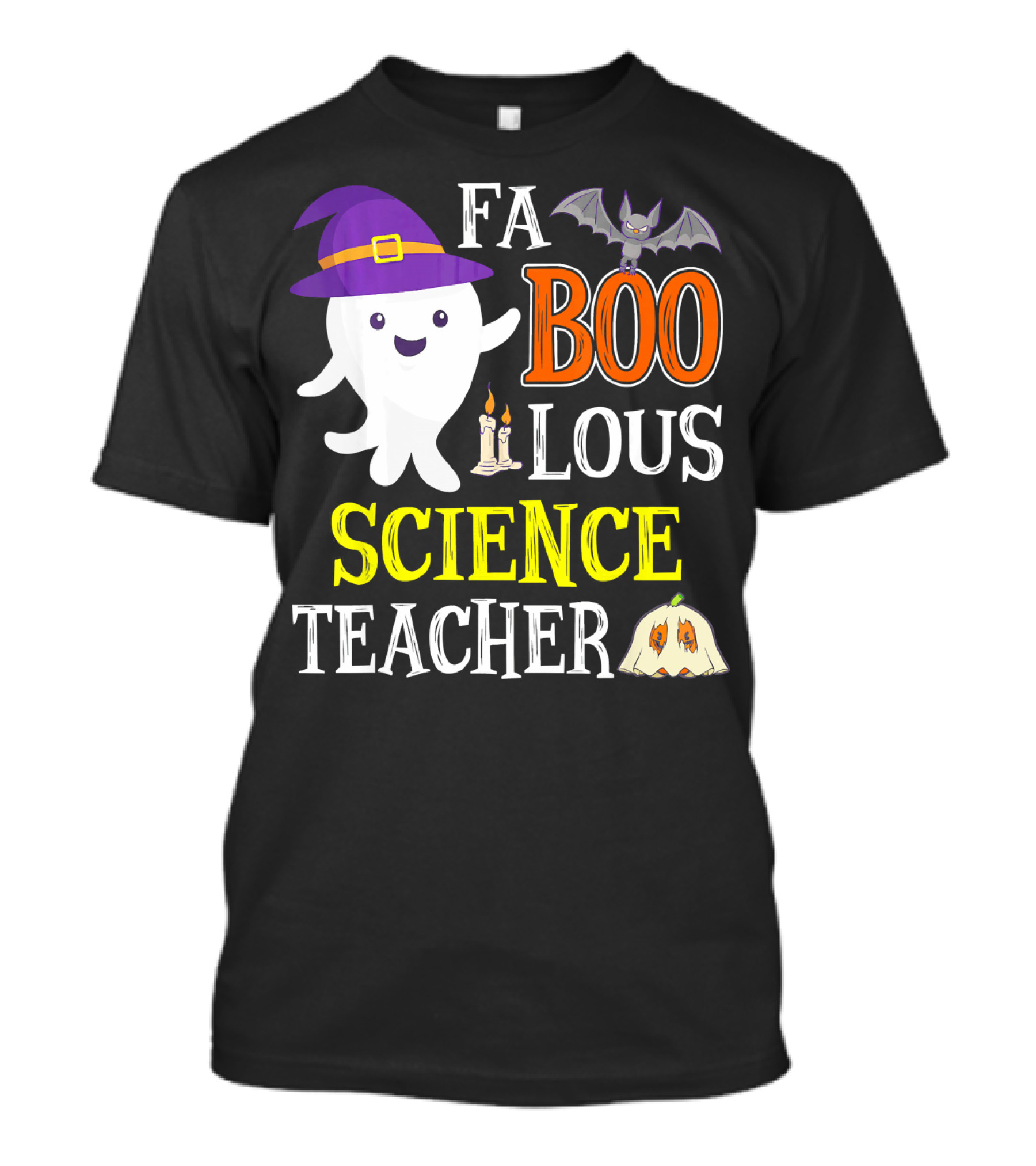 FaBOOlous Science Teacher Ghost Halloween T-Shirt