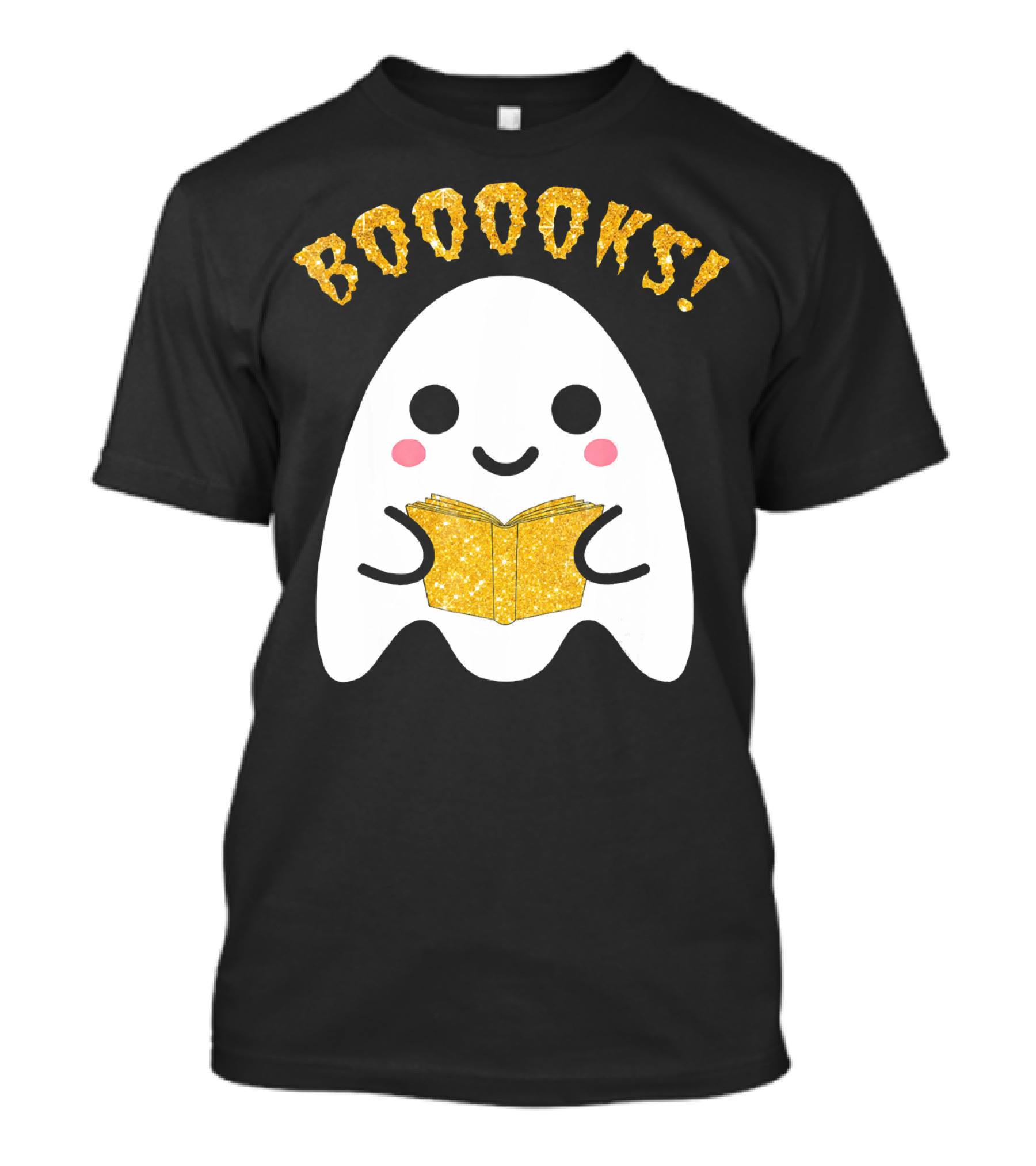 BOOOKS Ghost Reading Book Halloween Costume T-Shirt