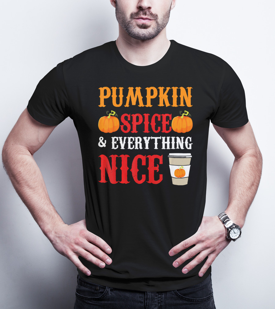 Pumpkin Spice And Everything Nice Coffee Halloween Costume T-Shirt