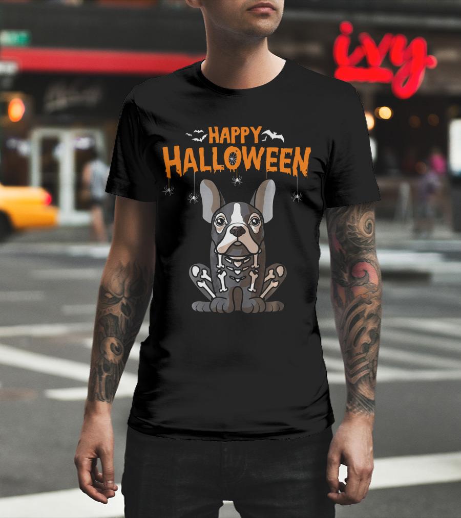 Happy Halloween French Bulldog Frenchie T-Shirt