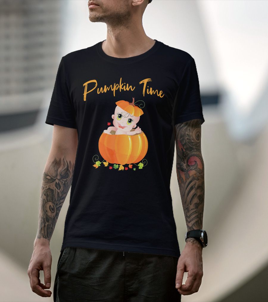 Pumpkin Time Baby Halloween Pumpkin T-Shirt