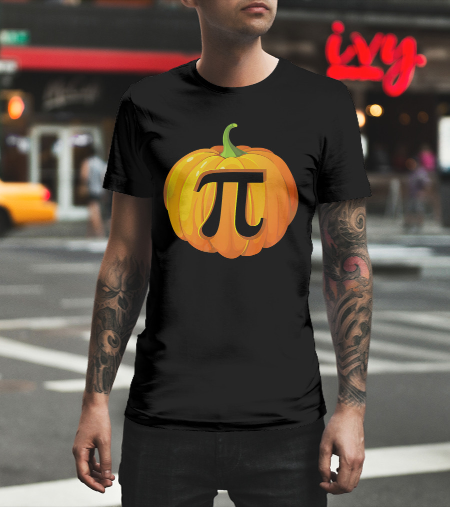 Pumpkin Pi Symbol Halloween Mashup T-Shirt