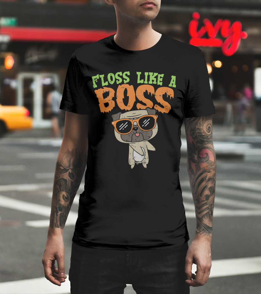 Floss Like A Boss Pug T-Shirt