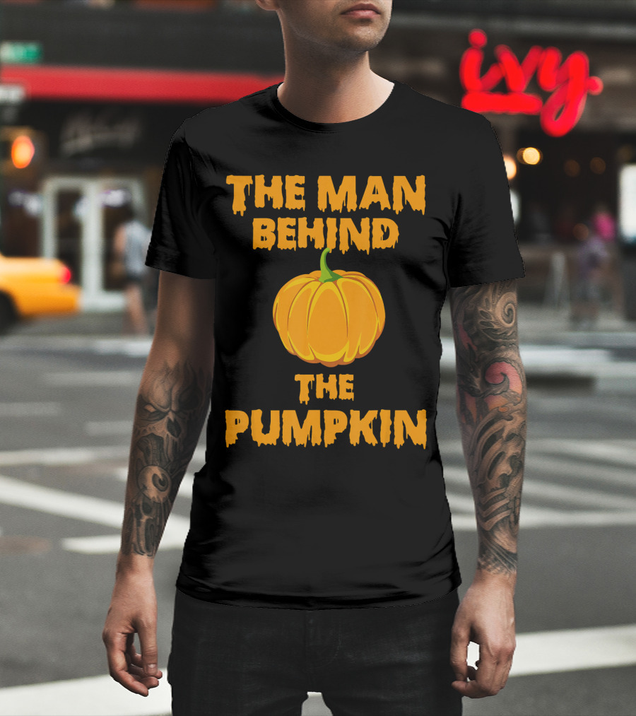 The Man Behind The Pumpkin Halloween T-Shirt