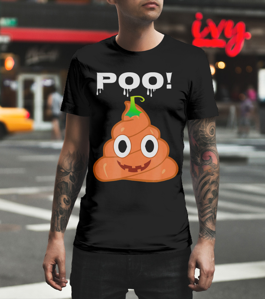 Poo Halloween Pumpkin Boo Fun T-Shirt