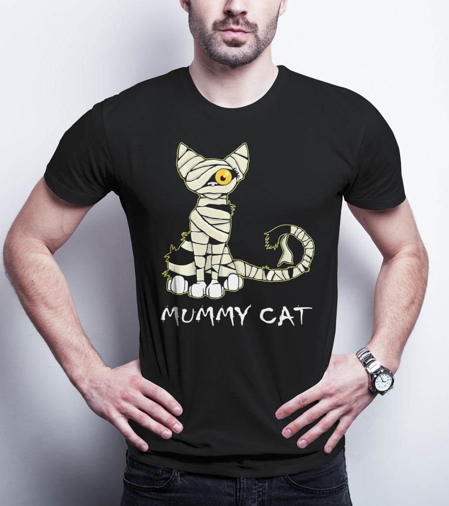 Mummy Cat Black Cat Mummy T-Shirt