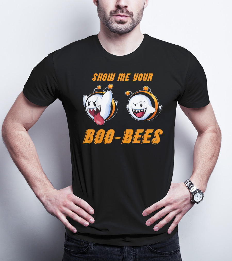 Show Me Your Boo Bees Halloween Ghost Bees T-Shirt