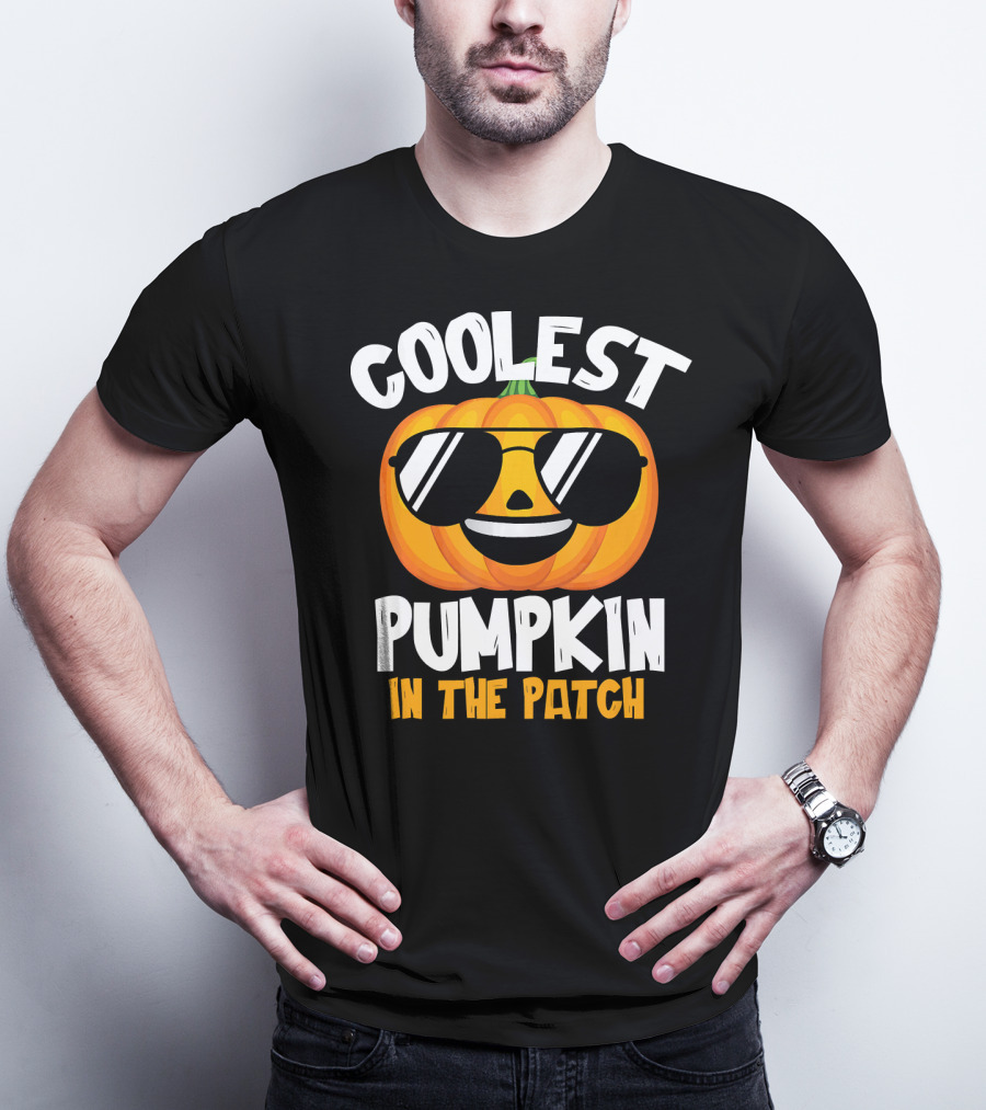 Coolest Pumpkin In The Patch Halloween Boys T-Shirt