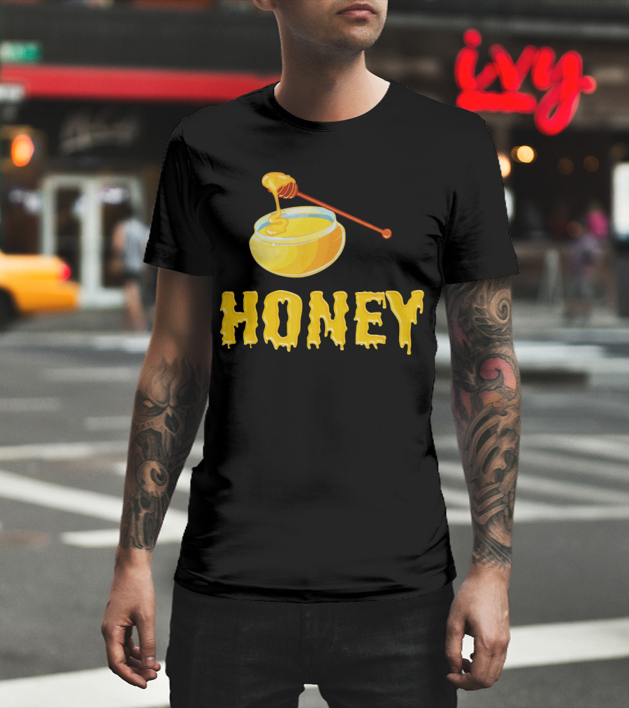 Honeypot Honey Dripping From Golden Jar T-Shirt