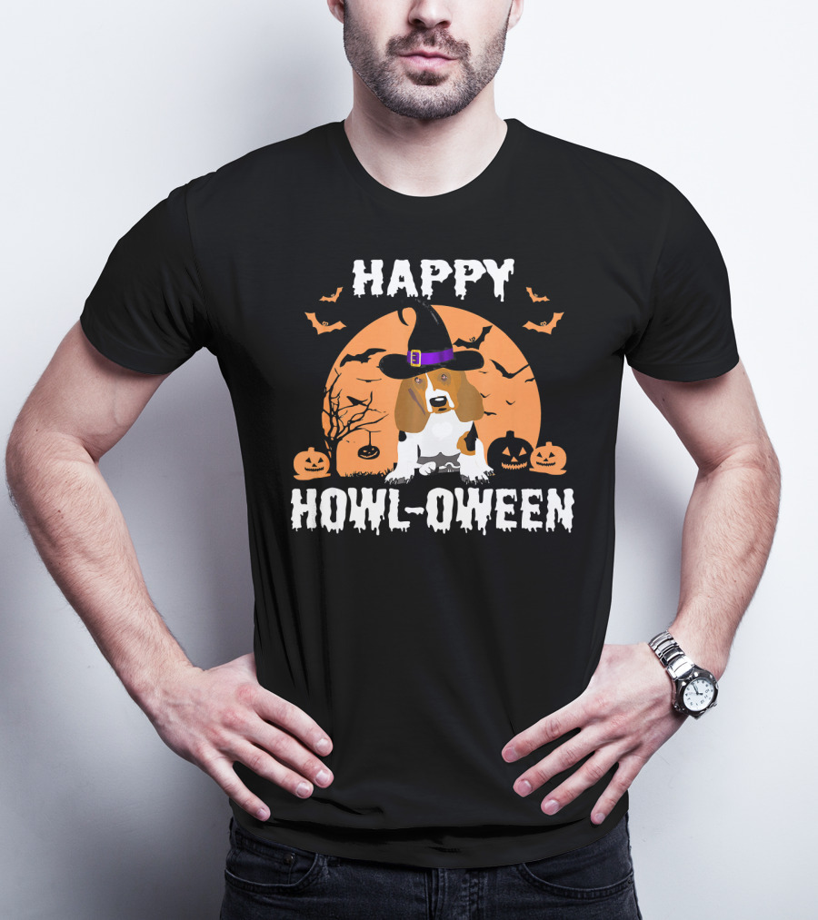 Happy Howl-Oween Beagle Halloween T-Shirt