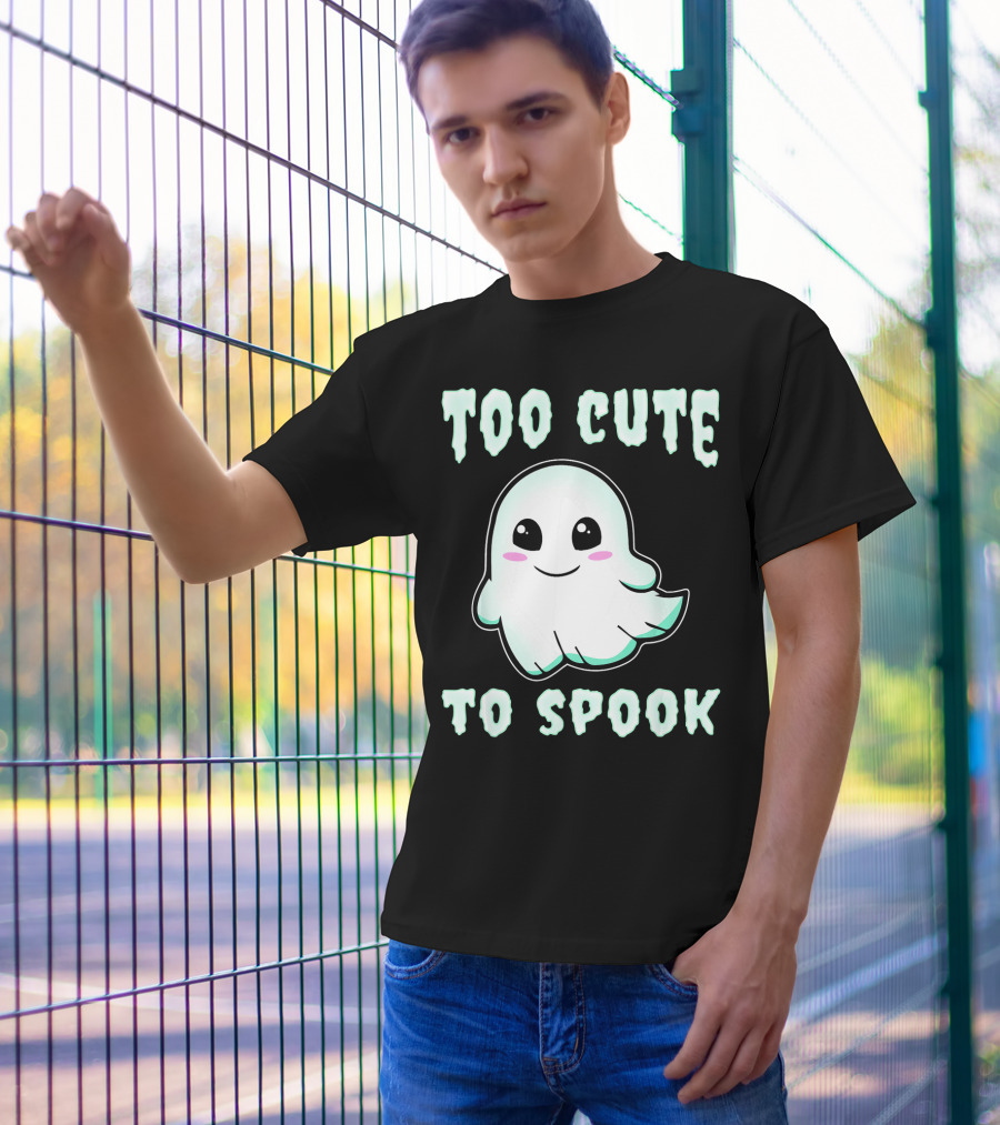 Too Cute To Spook Ghost Charm T-Shirt