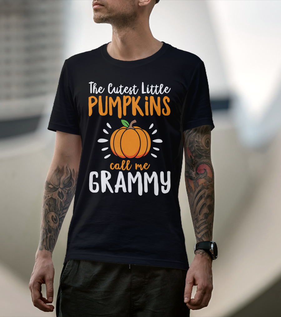 The Cutest Little Pumpkins Call Me Grammy Pumpkin T-Shirt