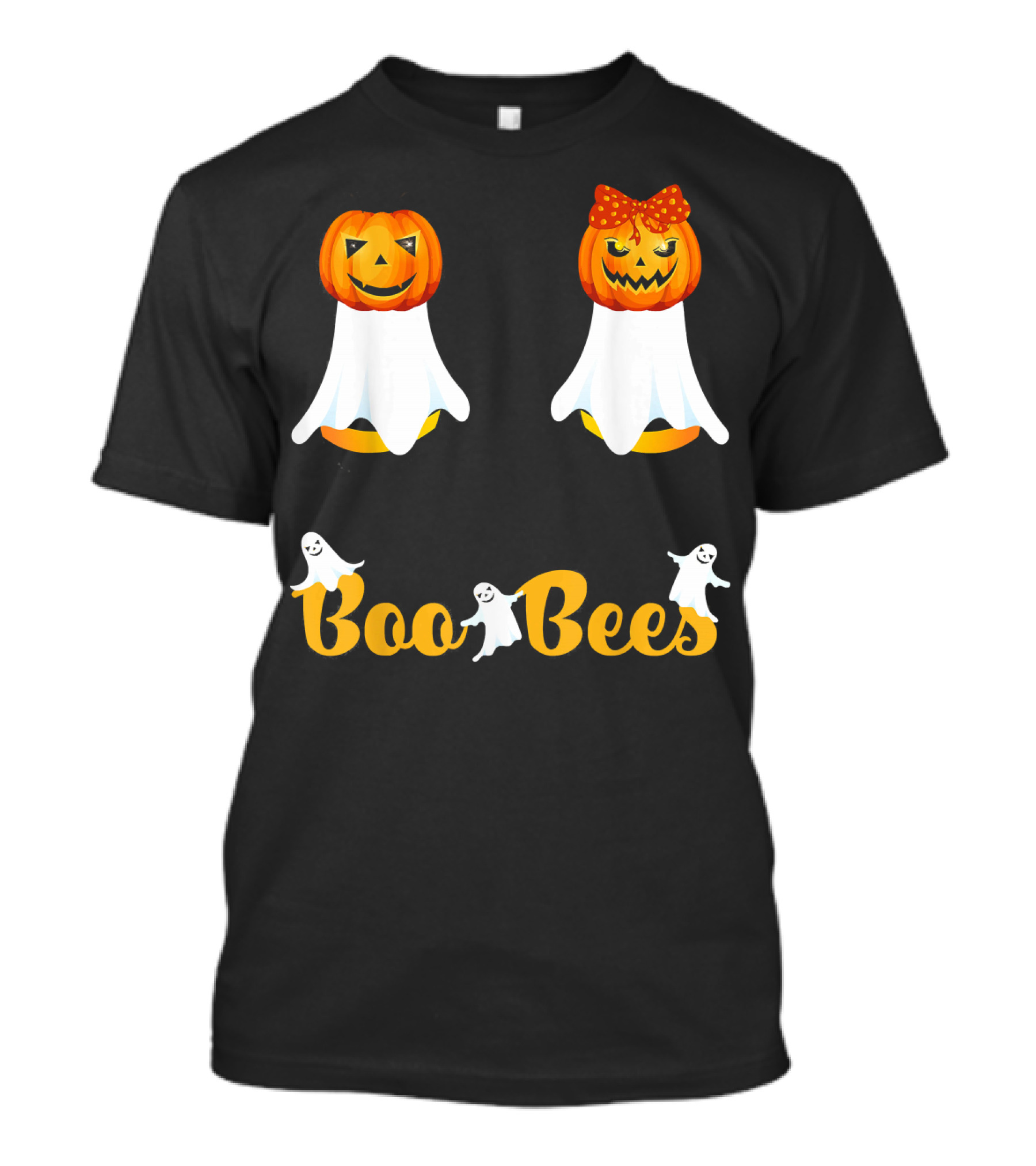 Boo Bees Couples Halloween Costume With Pumpkin Ghosts Scary T-Shirt