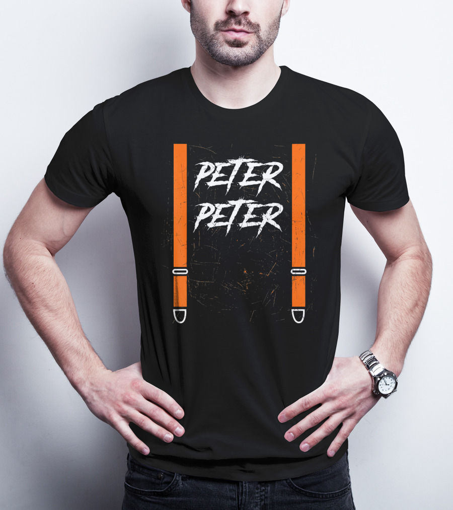 Peter Peter Pumpkin Eater Suspender Hall Halloween T-Shirt