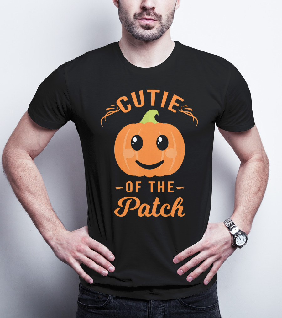 Cutie Of The Patch Pumpkin Family Cute Face T-Shirt