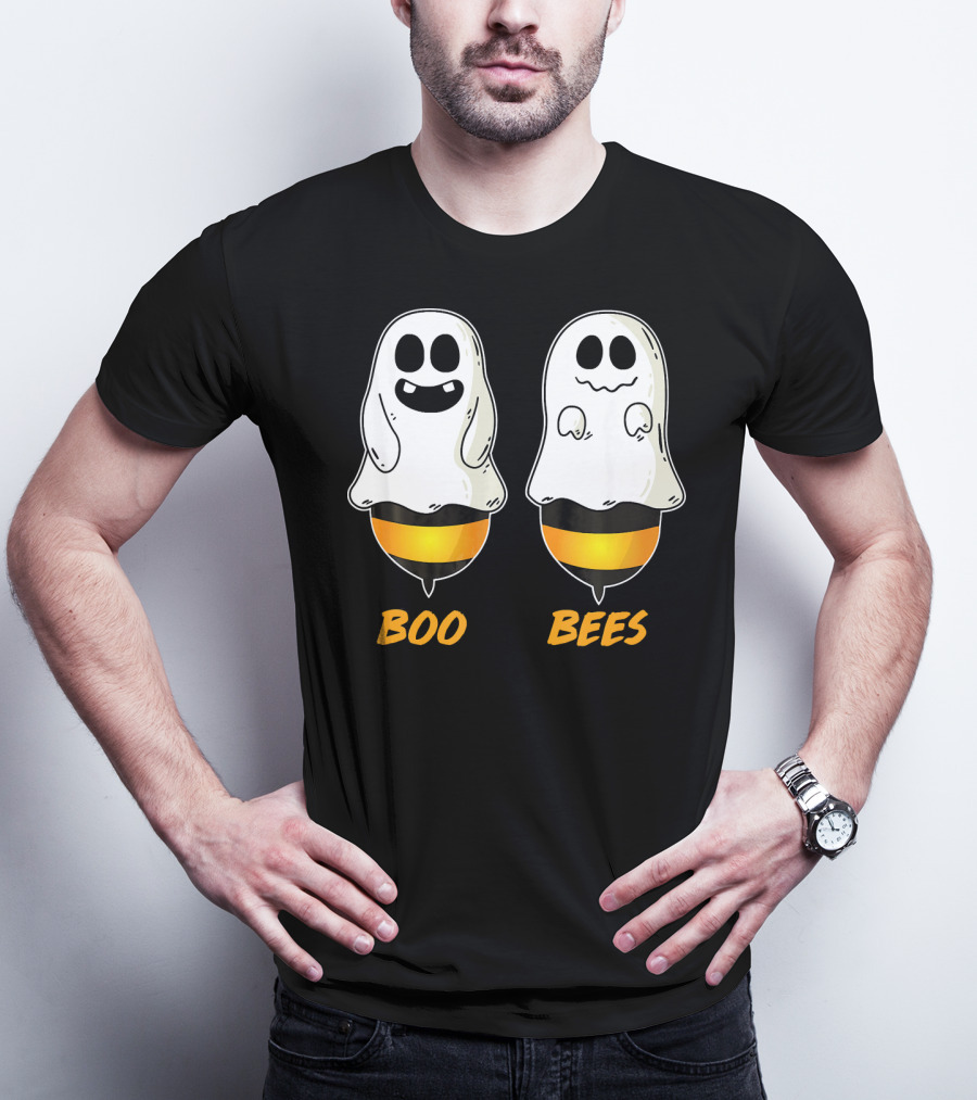 Boo Bees Ghost Halloween Pun T-Shirt