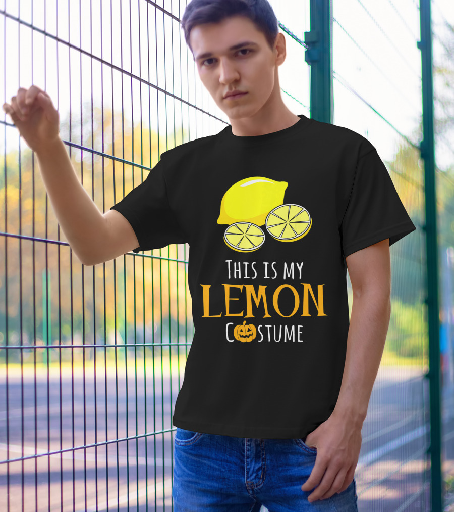 This Is My Lemon Costume With Halloween Pumpkin Family T-Shirt