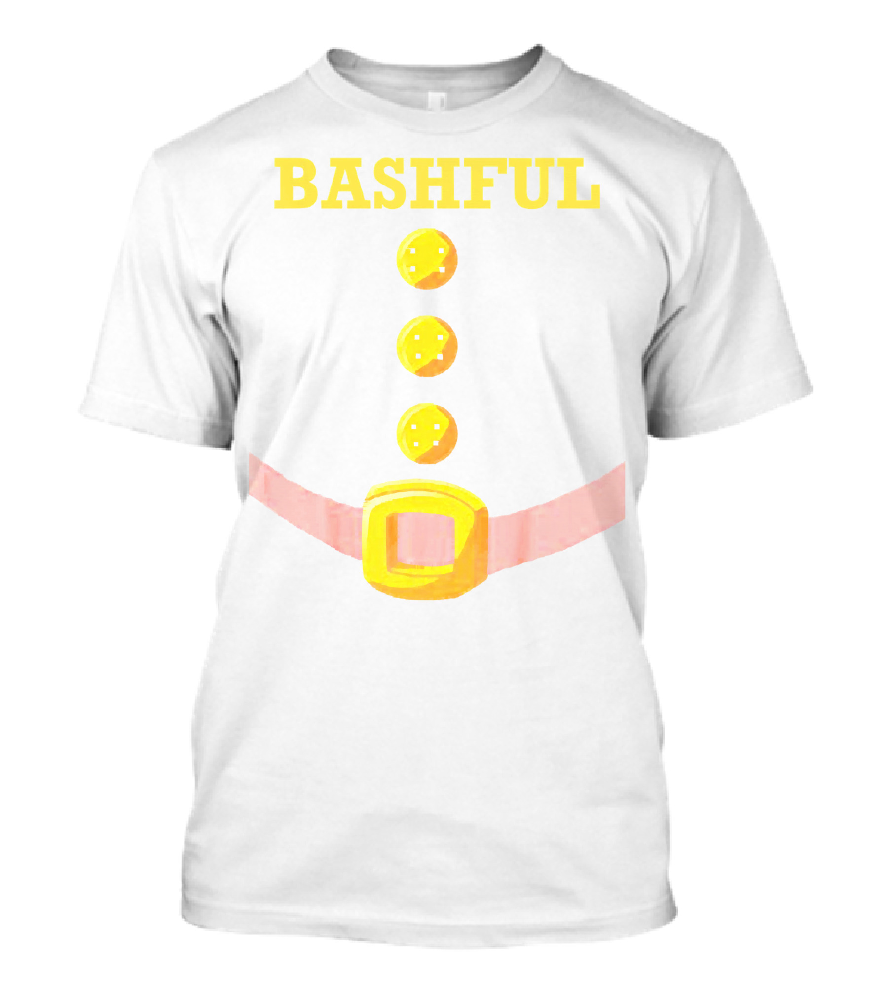 Bashful Dwarf Costume Belt Buckle Buttons Funny Idea T-Shirt