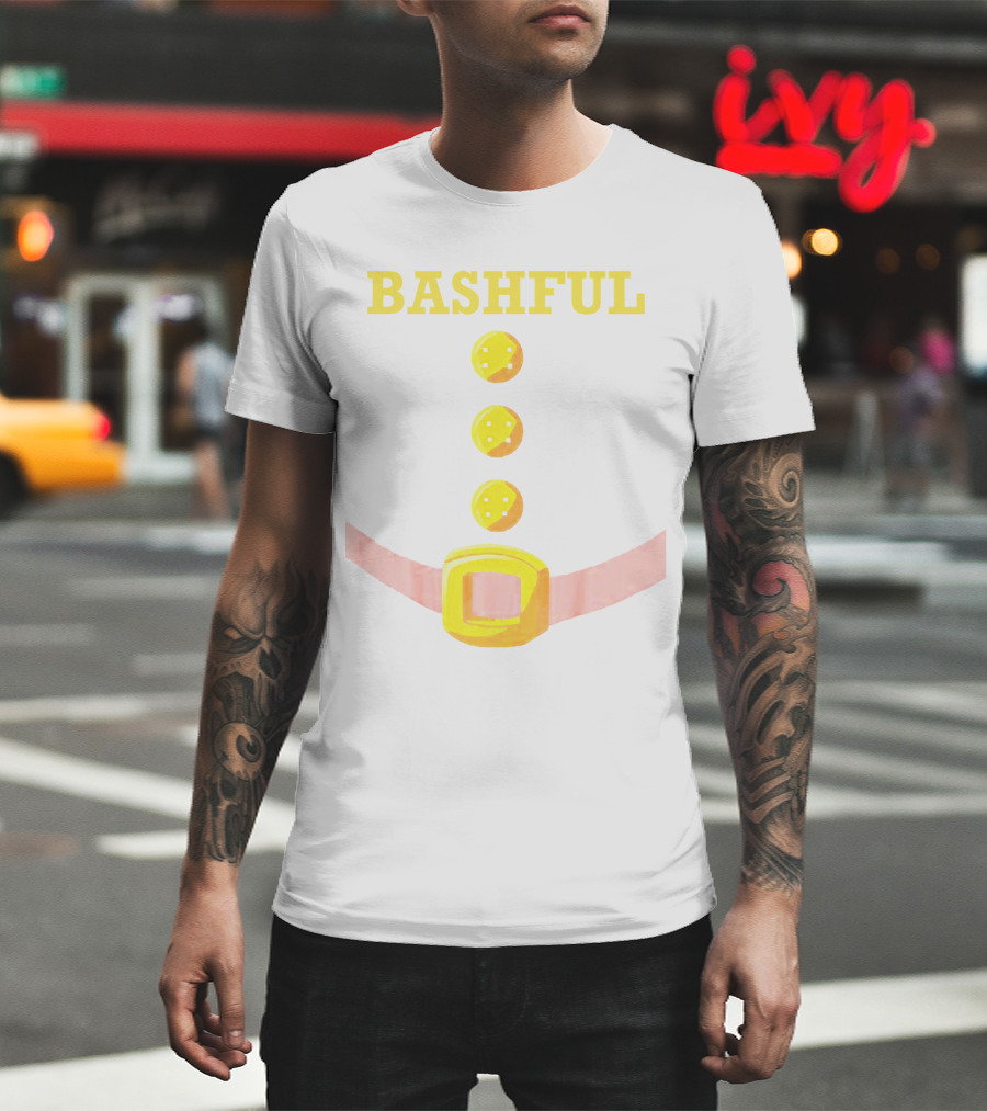 Bashful Dwarf Costume Belt Buckle Buttons Funny Idea T-Shirt