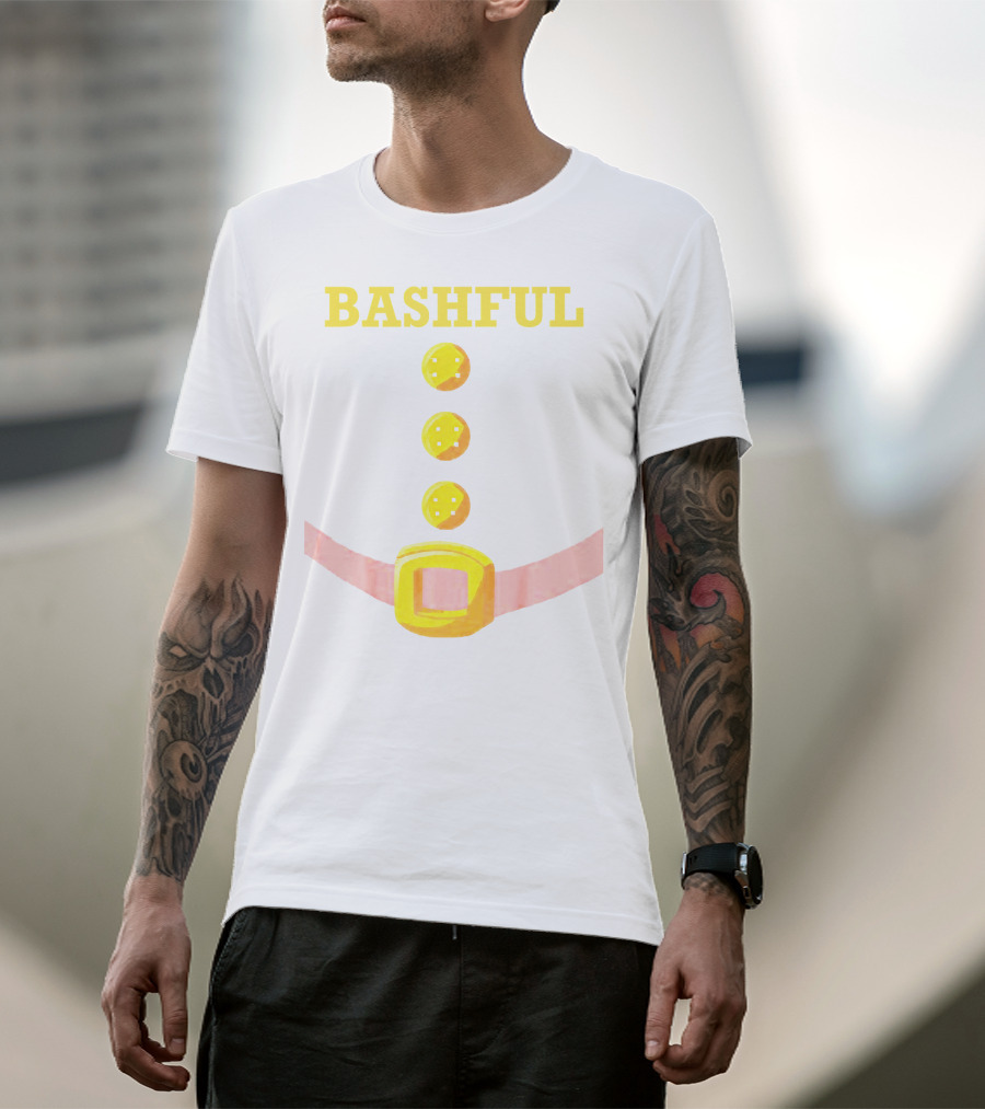 Bashful Dwarf Costume Belt Buckle Buttons Funny Idea T-Shirt