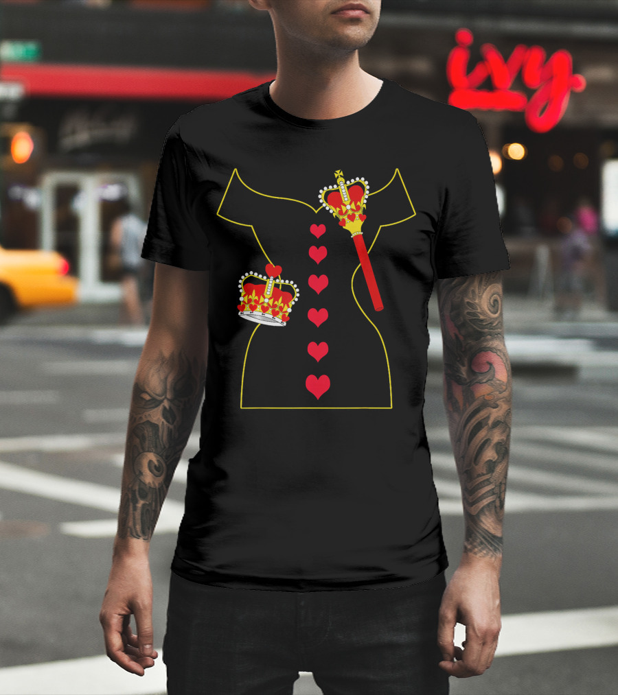 Heart Dress Queen Crown Scepter T-Shirt