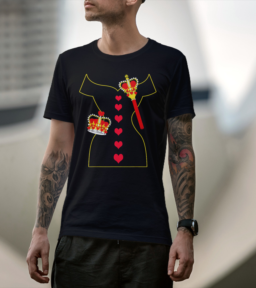 Heart Dress Queen Crown Scepter T-Shirt