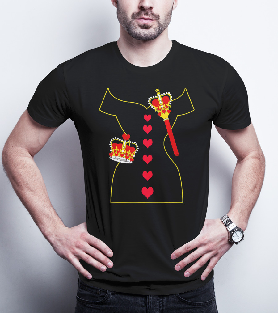 Heart Dress Queen Crown Scepter T-Shirt
