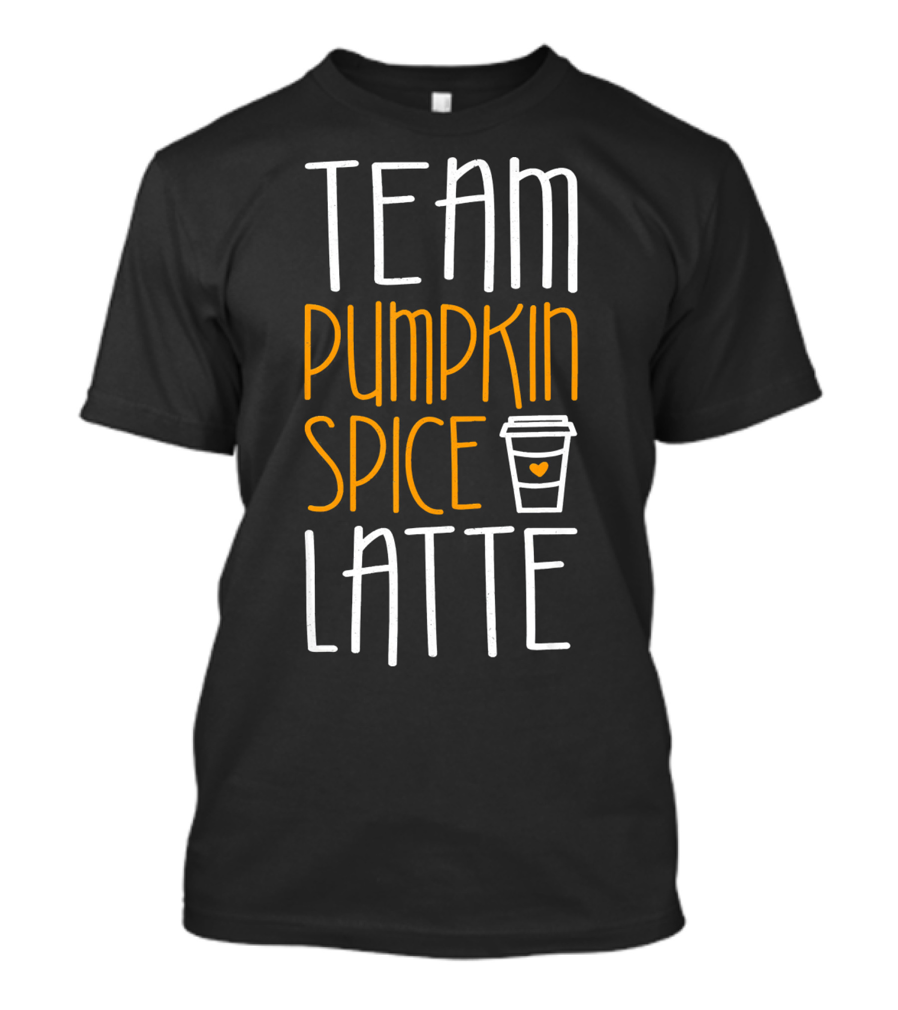 Team Pumpkin Spice Latte PSL Coffee Heart T-Shirt
