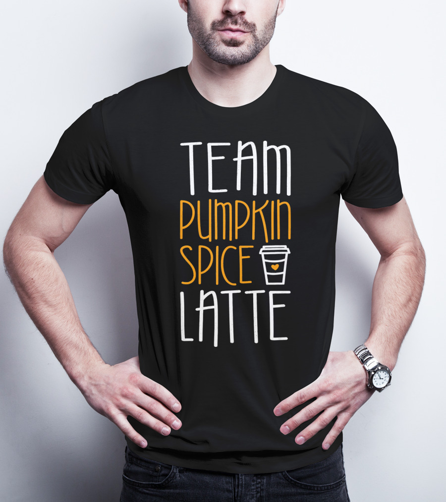 Team Pumpkin Spice Latte PSL Coffee Heart T-Shirt