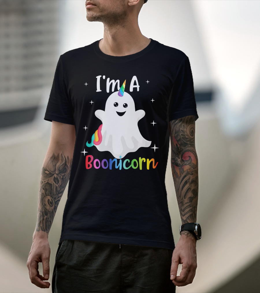 I'm A Boonicorn Cute Halloween Funny Unicorn Ghost T-Shirt