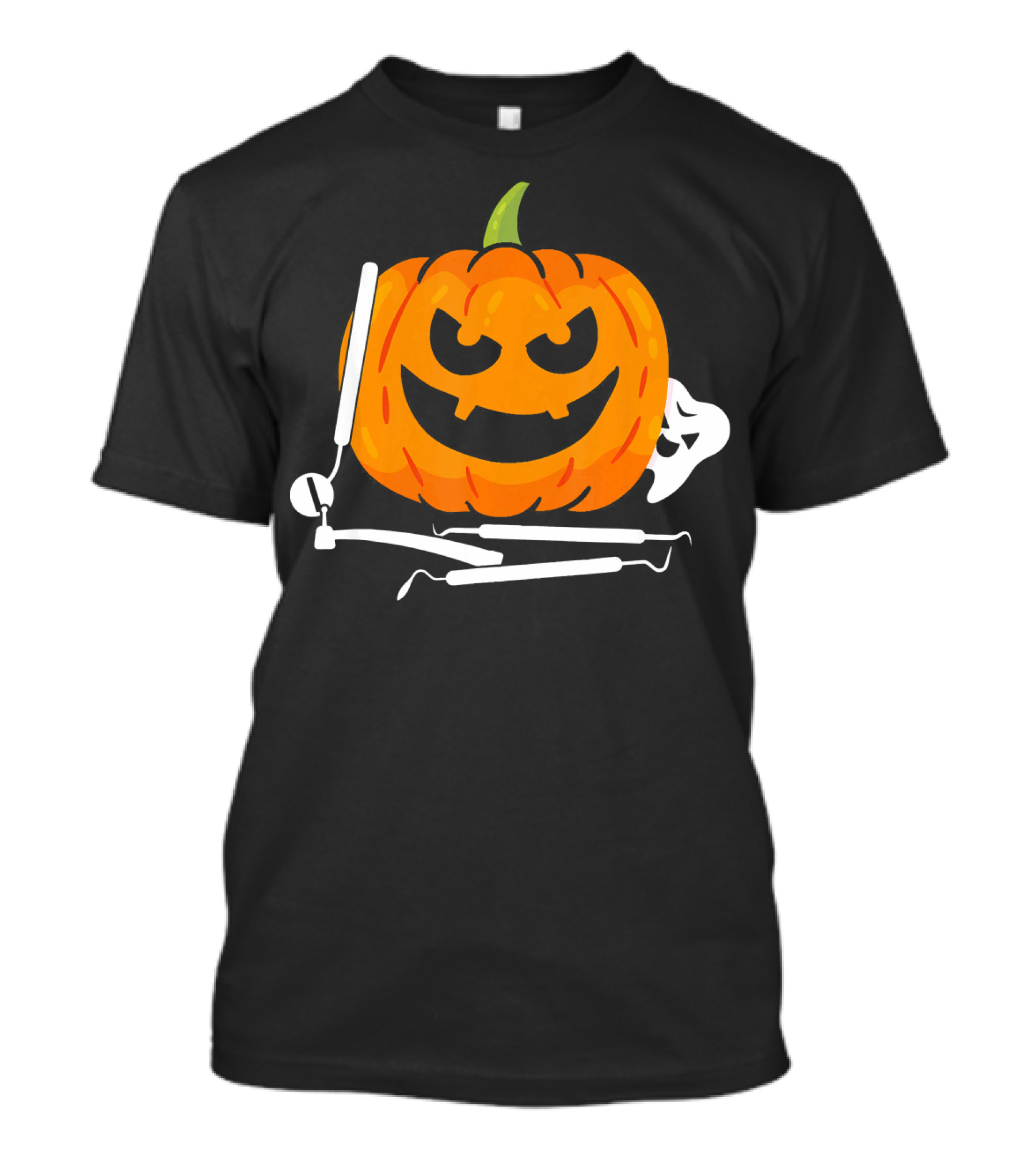 Funny Halloween Pumpkin Dentist T-Shirt