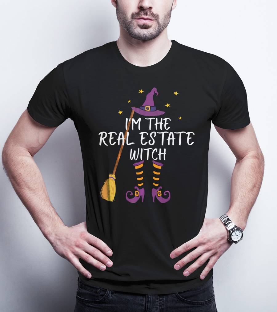 I'm The Real Estate Witch Halloween Realtor T-Shirt