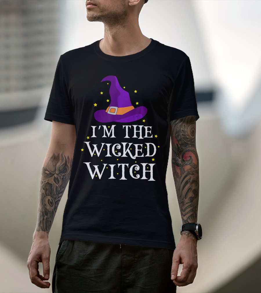 I'm The Wicked Witch Purple Hat Stars T-Shirt