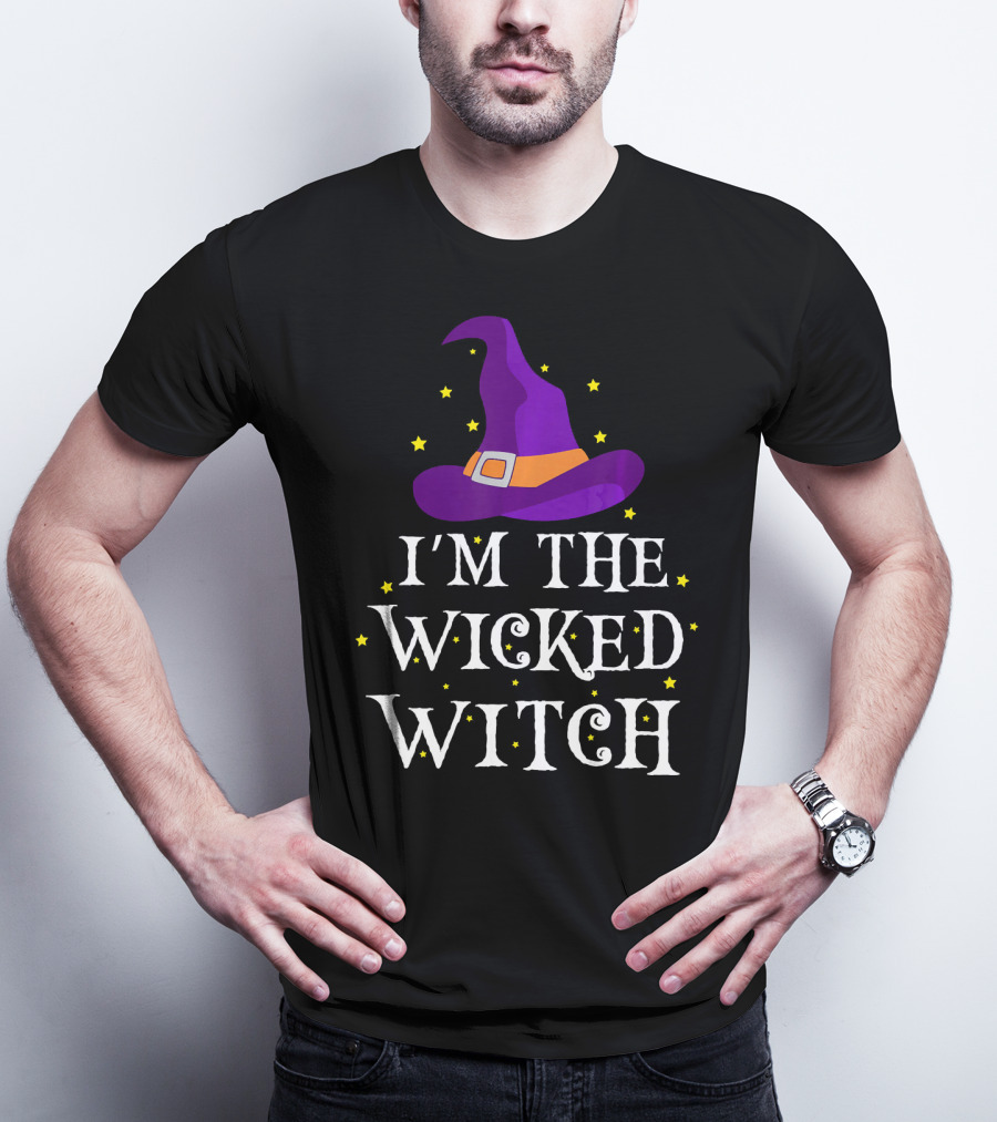 I'm The Wicked Witch Purple Hat Stars T-Shirt